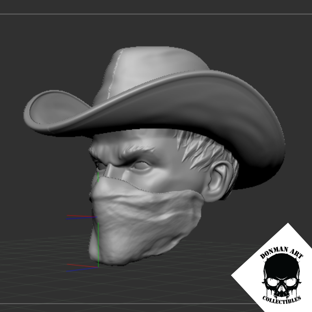 Bandit - Head for 6 inch action figures・ STL File for ・Cults