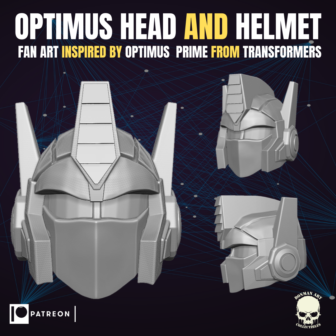 🤖 Optimus head for Action Figure・ STL File for ・Cults