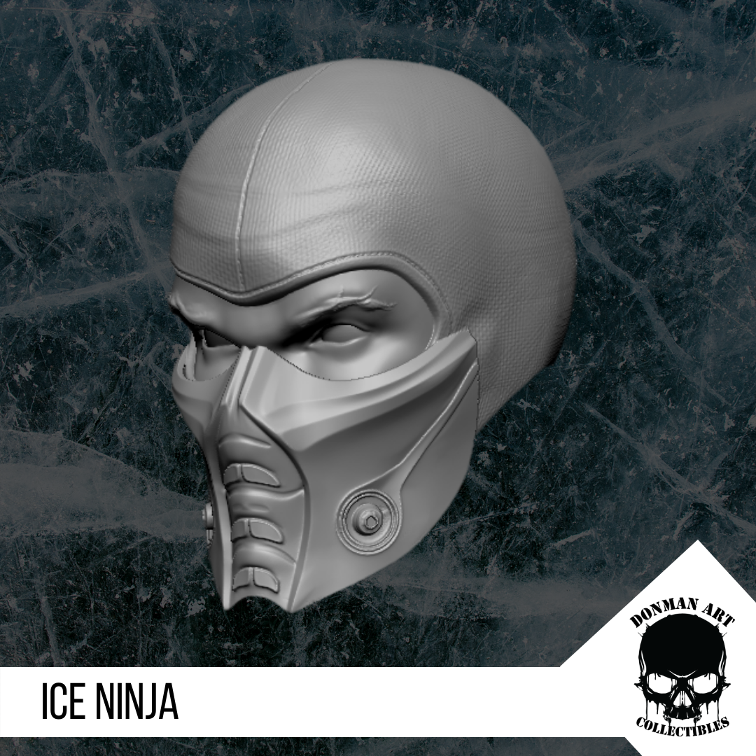 🧊 The Ice Ninja Head for 6 inch action figures・ STL File for ・Cults