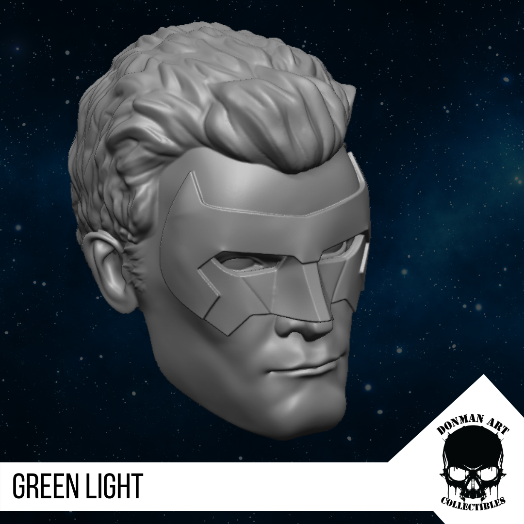 The Green Light Head for 6 inch action figures・ STL File for ・Cults