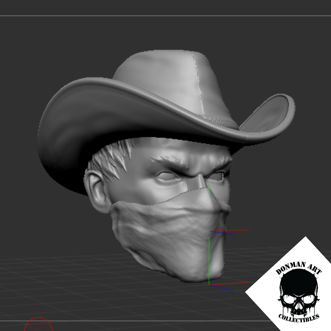 Bandit - Head for 6 inch action figures・ STL File for ・Cults