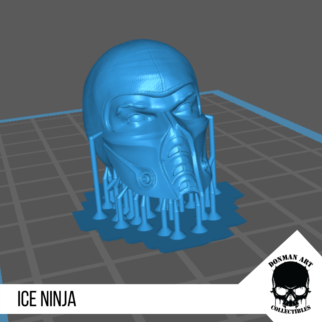 🧊 The Ice Ninja Head for 6 inch action figures・ STL File for ・Cults