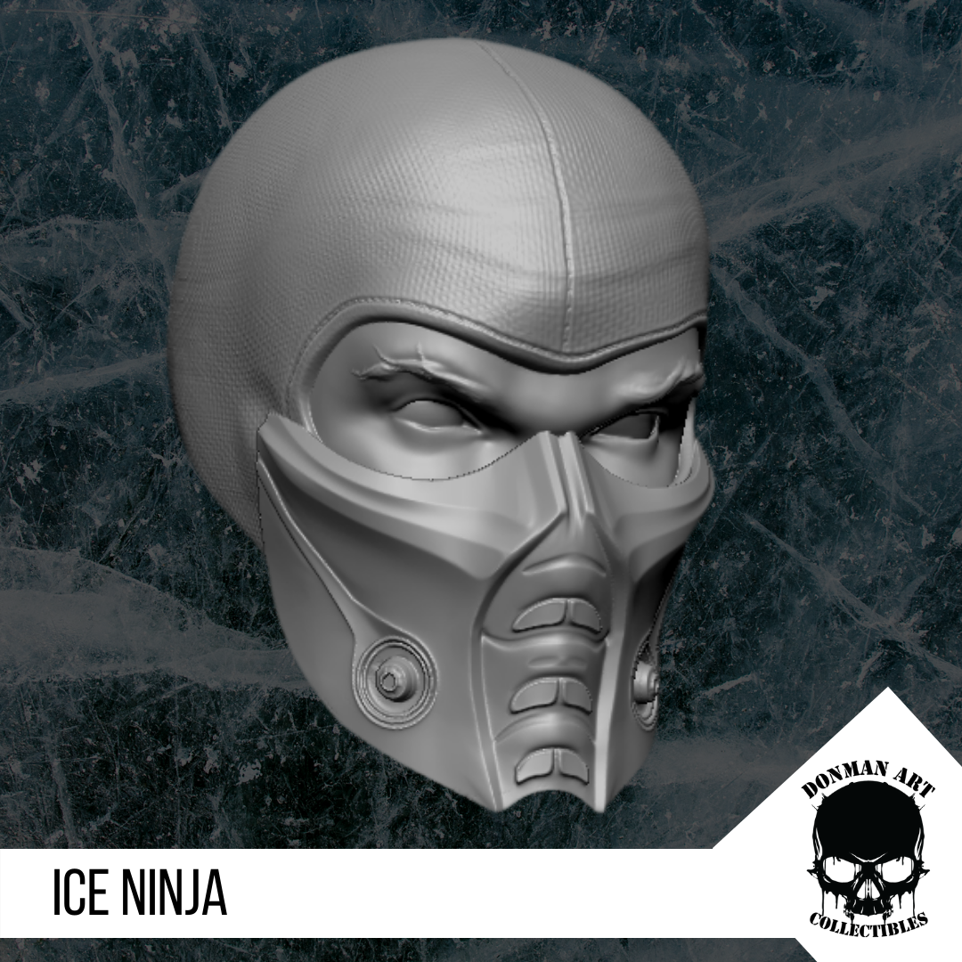 🧊 The Ice Ninja Head for 6 inch action figures・ STL File for ・Cults
