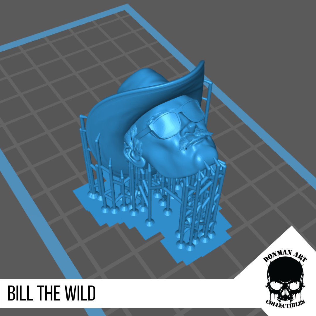 STL file Bill the Wild Head for 6 inch action figures ・3D printer ...