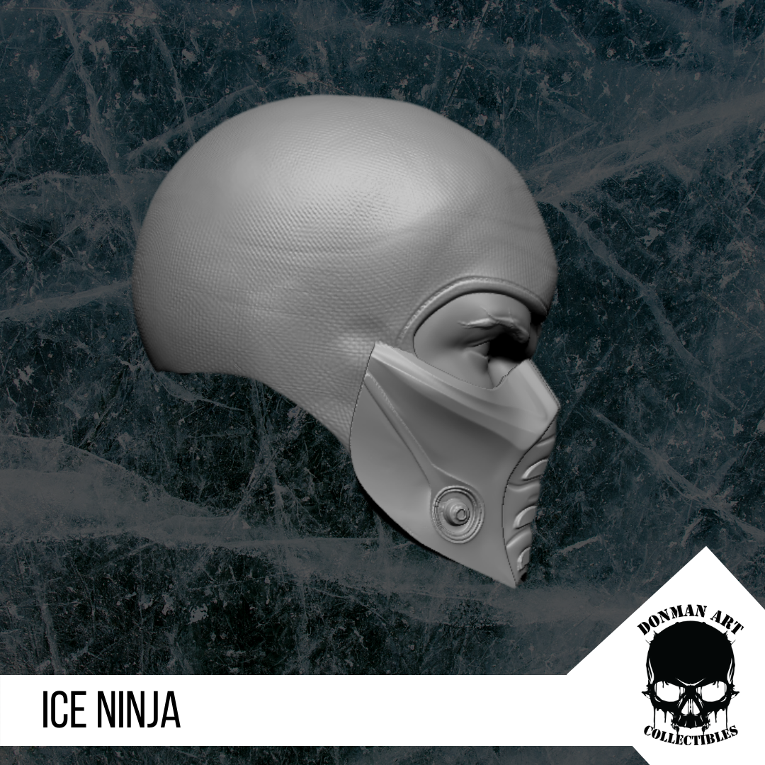 🧊 The Ice Ninja Head for 6 inch action figures・ STL File for ・Cults
