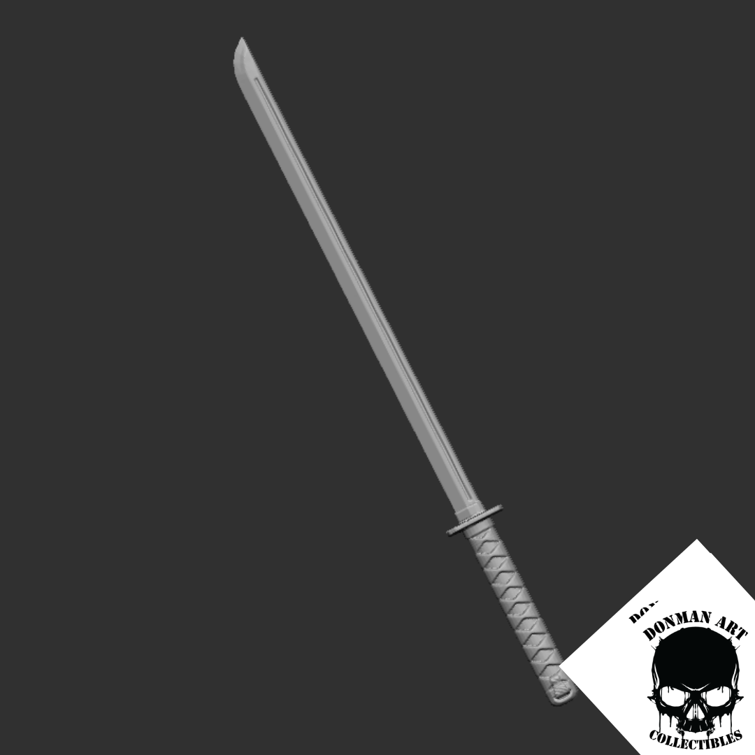 Katana for 6 inch action figures・ STL File for ・Cults