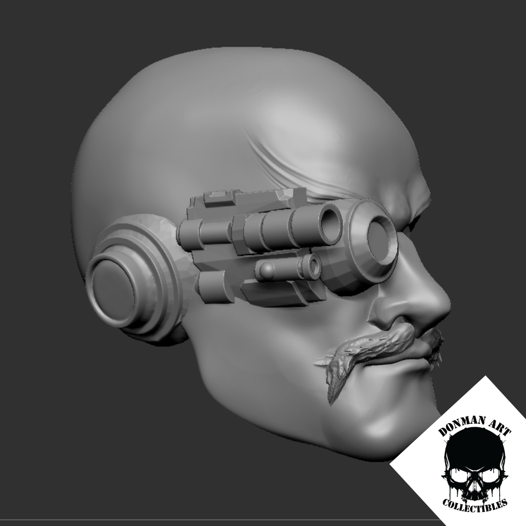 Archivo STL The Doc Head for 6 inch action figures (OBJ)・Diseño de ...