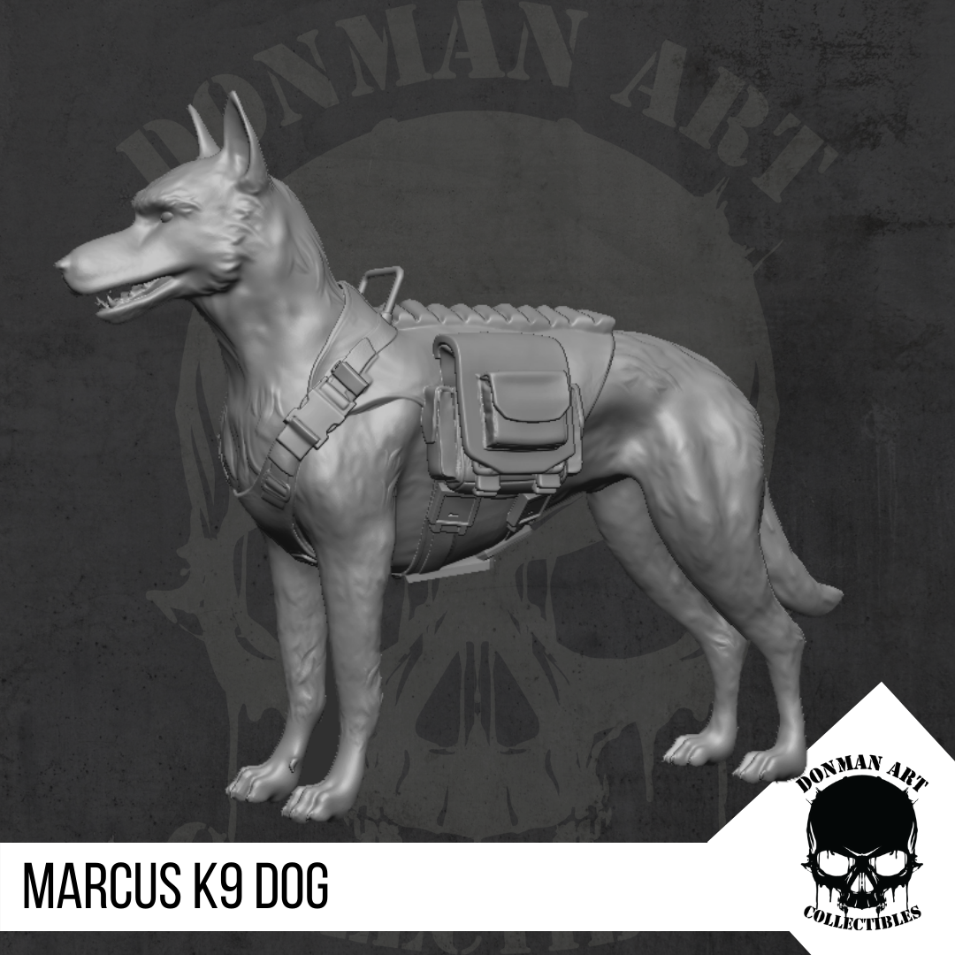 🐕 Marcus the K9 dog for action figures・ STL File for ・Cults