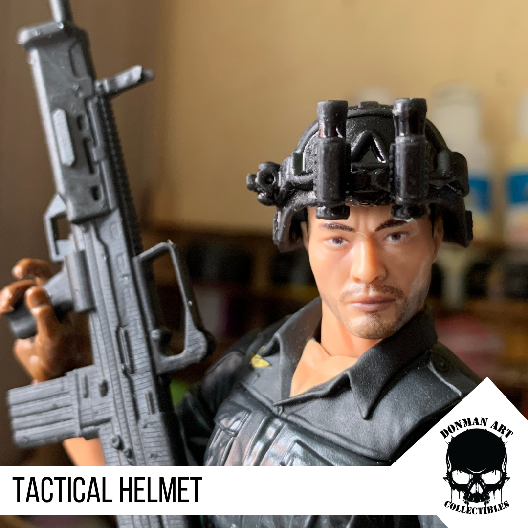 🪖 Tactical Helmet for 6 inch action figures・ STL File for ・Cults