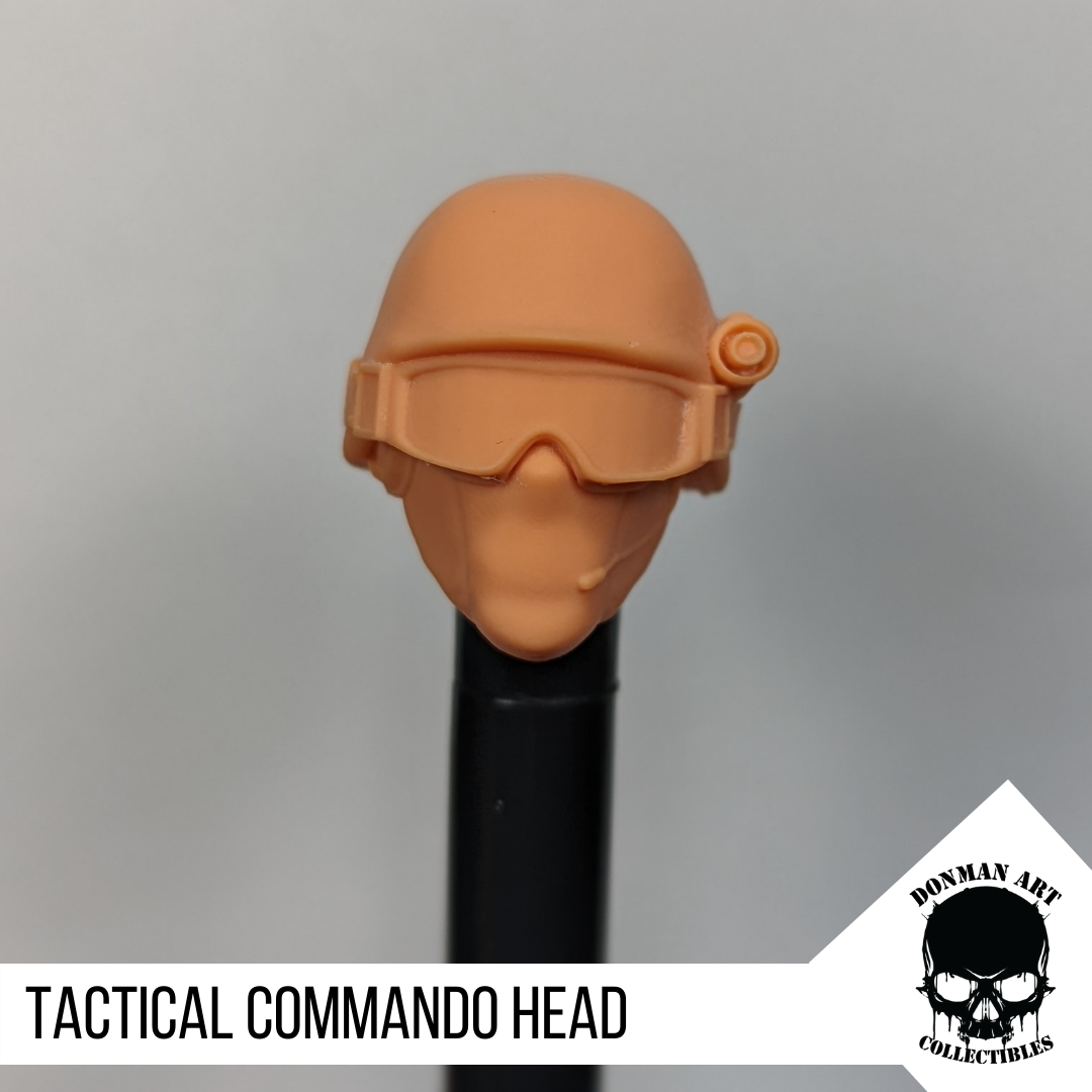 Tactical Head for 6 inch action figures・ STL File for ・Cults