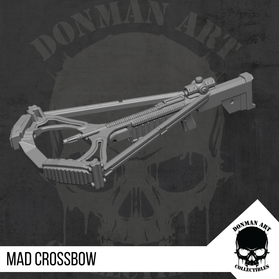 Mad Crossbow for 6 inch Action Figures・ STL File for ・Cults