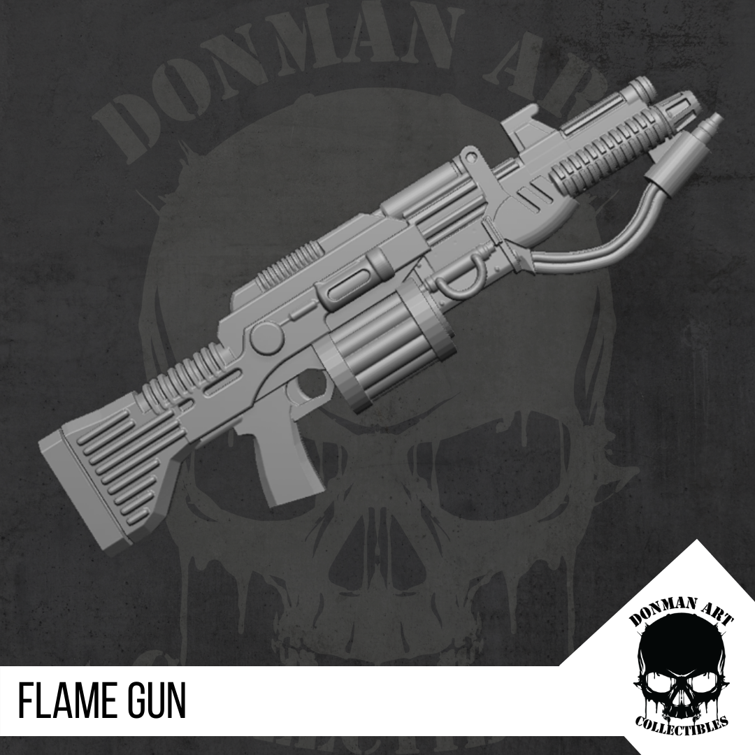 STL file Flame shoot for action figures 🔥 (OBJ)・Model to download and ...