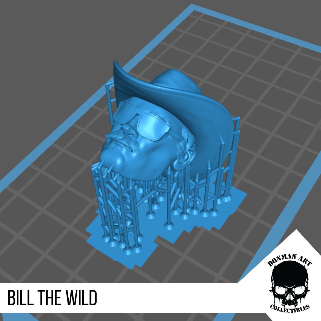 STL file Bill the Wild Head for 6 inch action figures ・3D printer ...