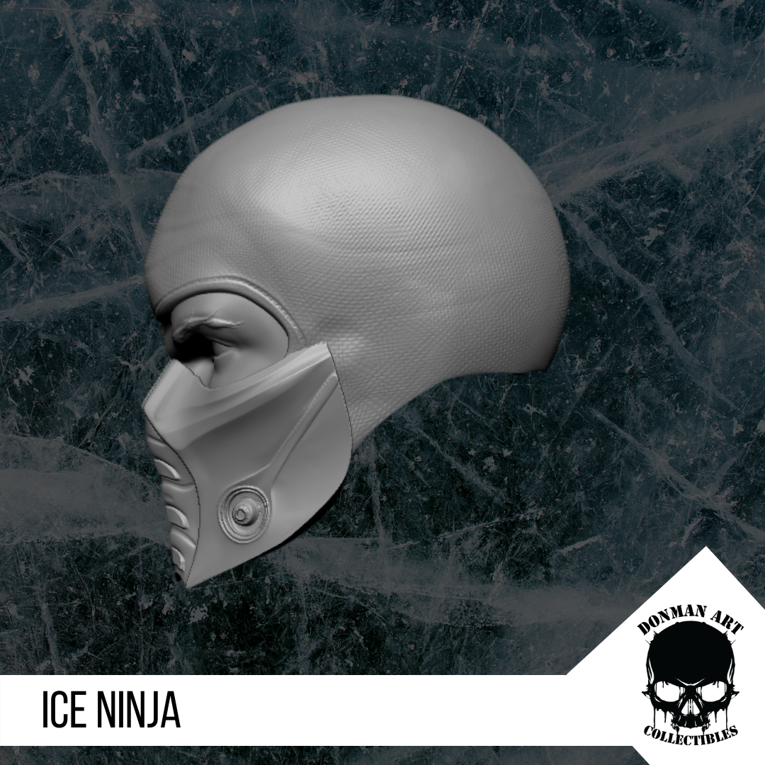 🧊 The Ice Ninja Head for 6 inch action figures・ STL File for ・Cults
