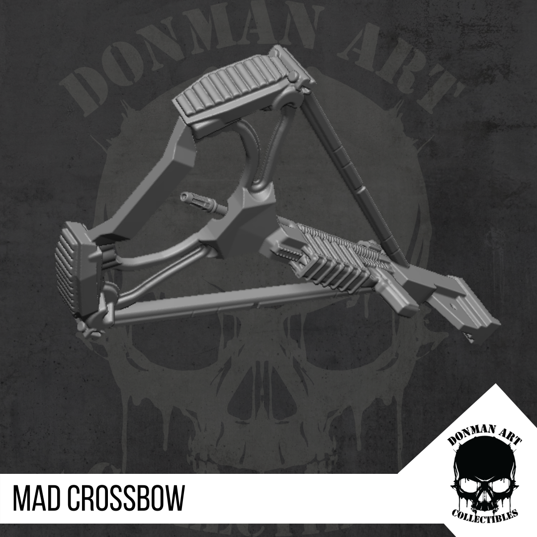 Mad Crossbow for 6 inch Action Figures・ STL File for ・Cults