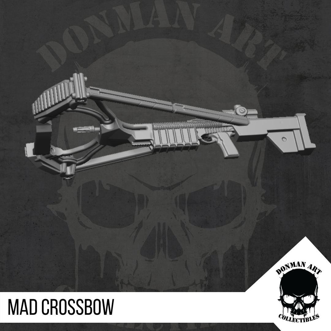 Mad Crossbow for 6 inch Action Figures・ STL File for ・Cults
