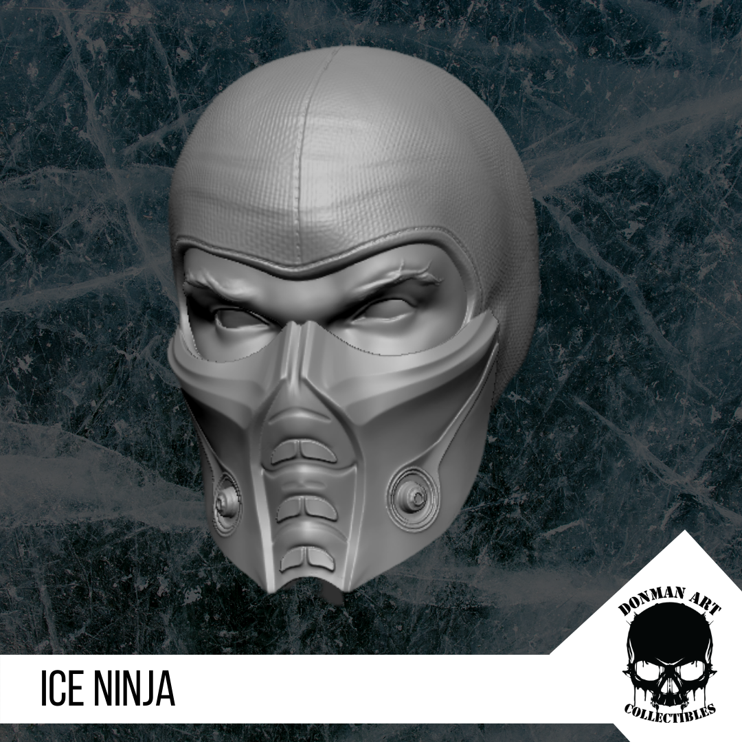 🧊 The Ice Ninja Head for 6 inch action figures・ STL File for ・Cults