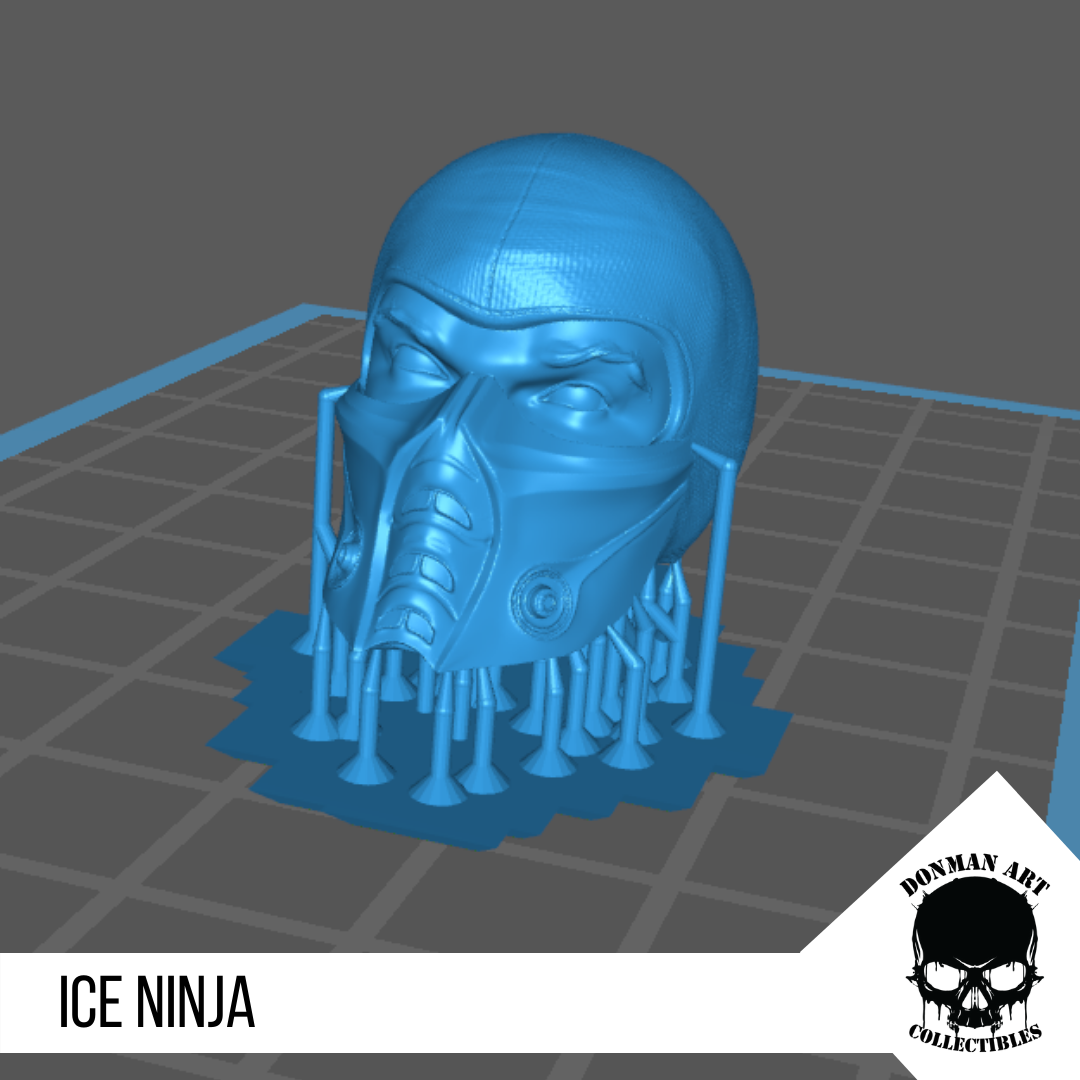 🧊 The Ice Ninja Head for 6 inch action figures・ STL File for ・Cults