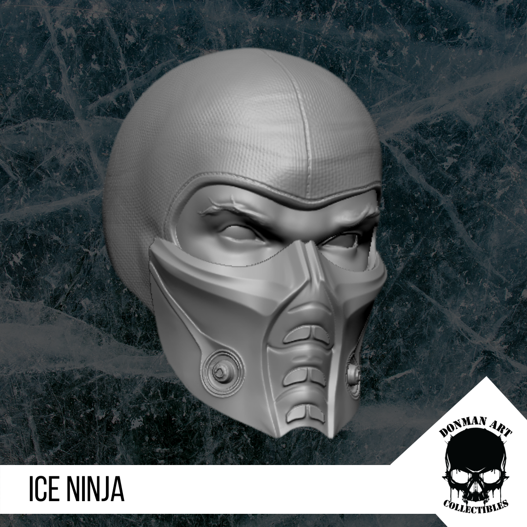 🧊 The Ice Ninja Head for 6 inch action figures・ STL File for ・Cults