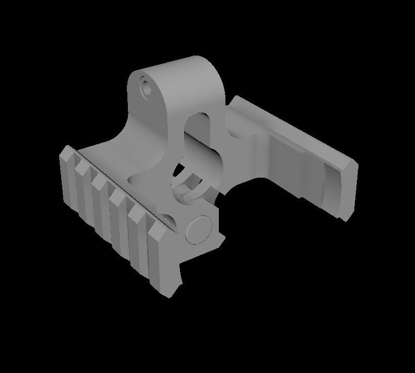 🔧 Tri Rail Mount AR-15 C7 C8・ STL File for ・Cults