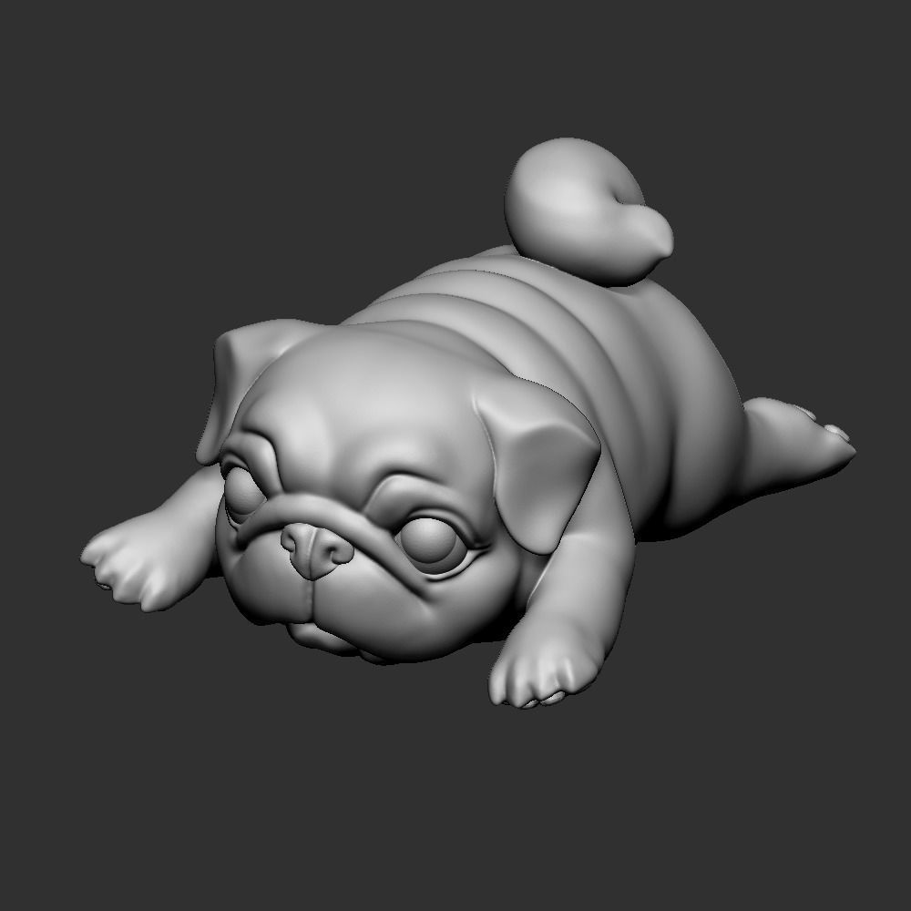 🐶 PUG・ STL File for ・Cults