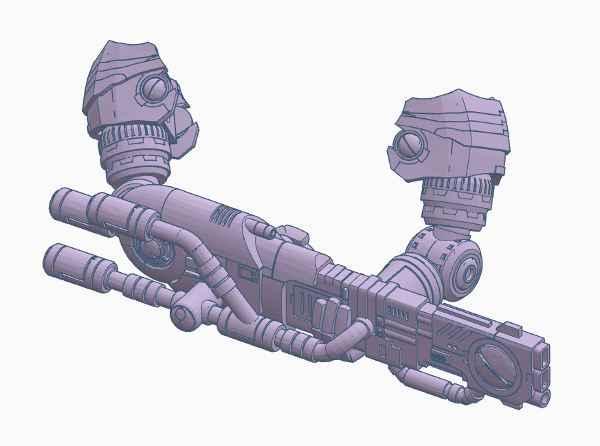 3D file Pulse Blast Cannon for Tau KV - 128 SS 🔫 ・3D print design to ...