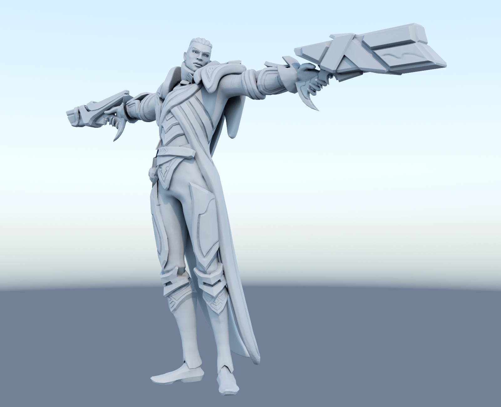 STL file Lucian League of Legends 3D print model 🎲 ・Model to download ...