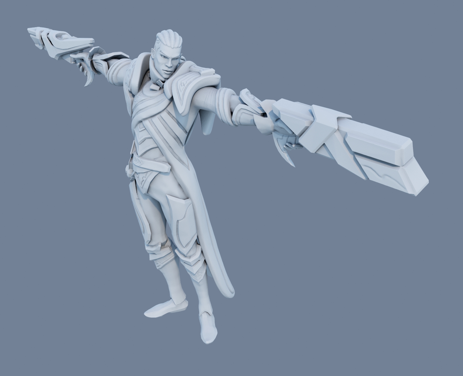 STL file Lucian League of Legends 3D print model 🎲 ・Model to download ...