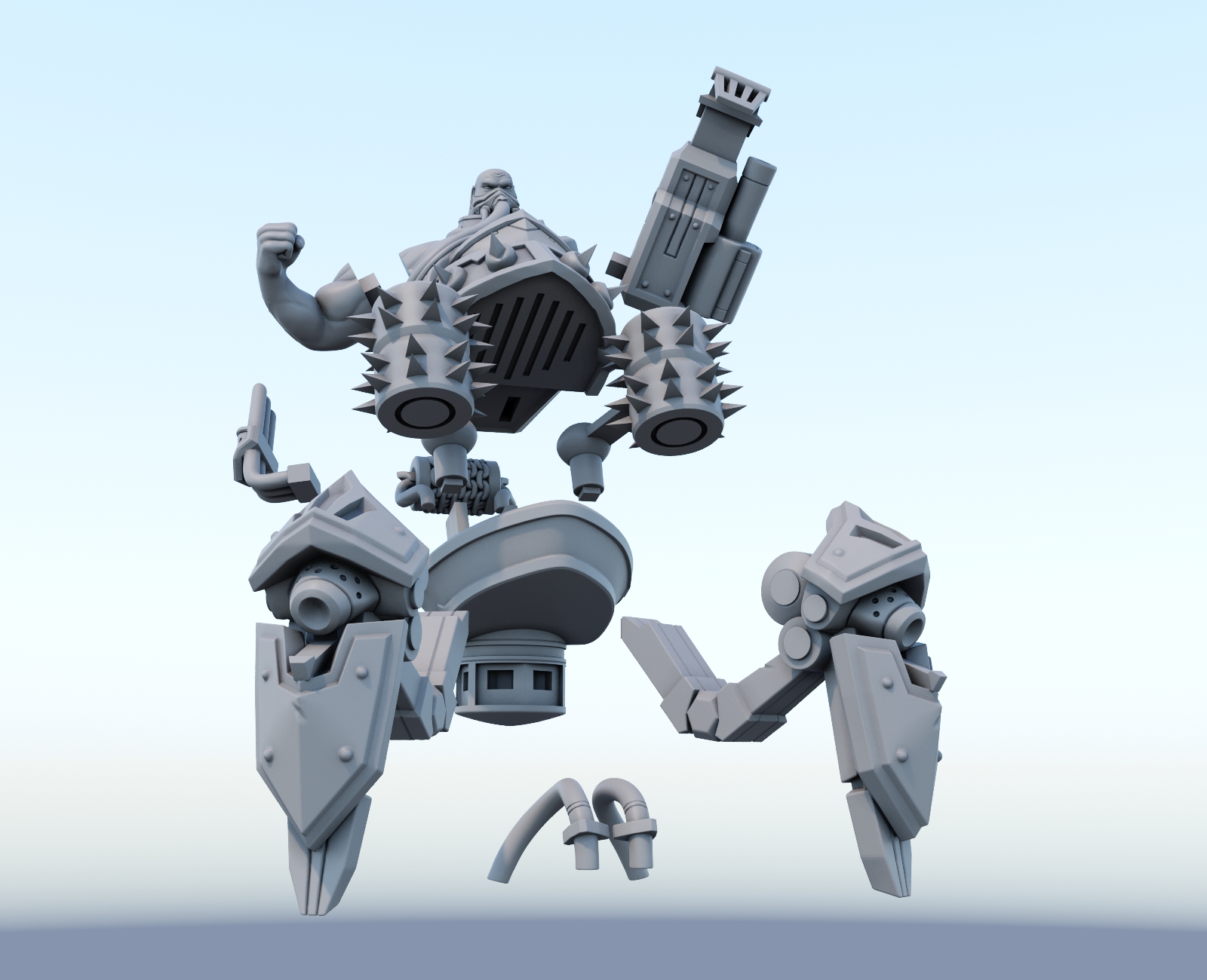 🎲 urgot League of Legends 3D print model・ STL File for ・Cults