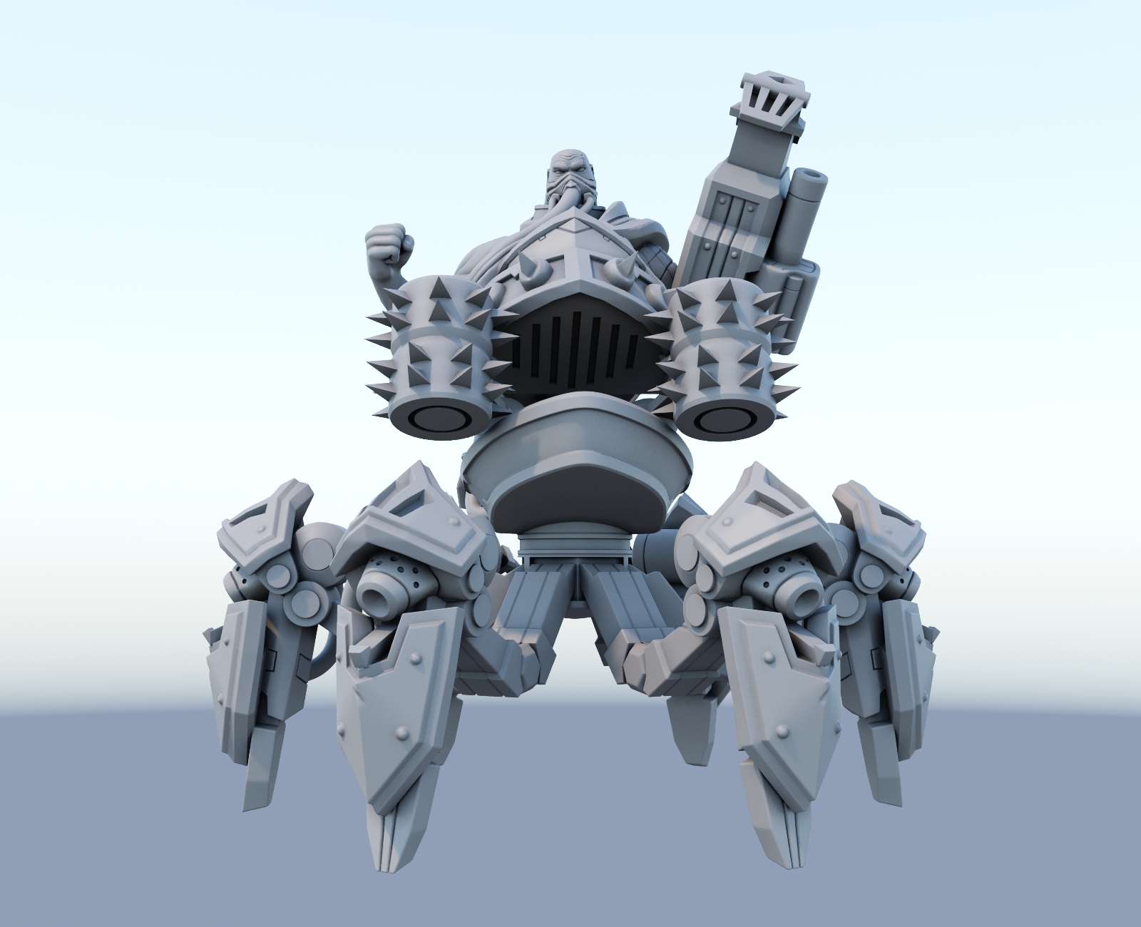 🎲 urgot League of Legends 3D print model・ STL File for ・Cults