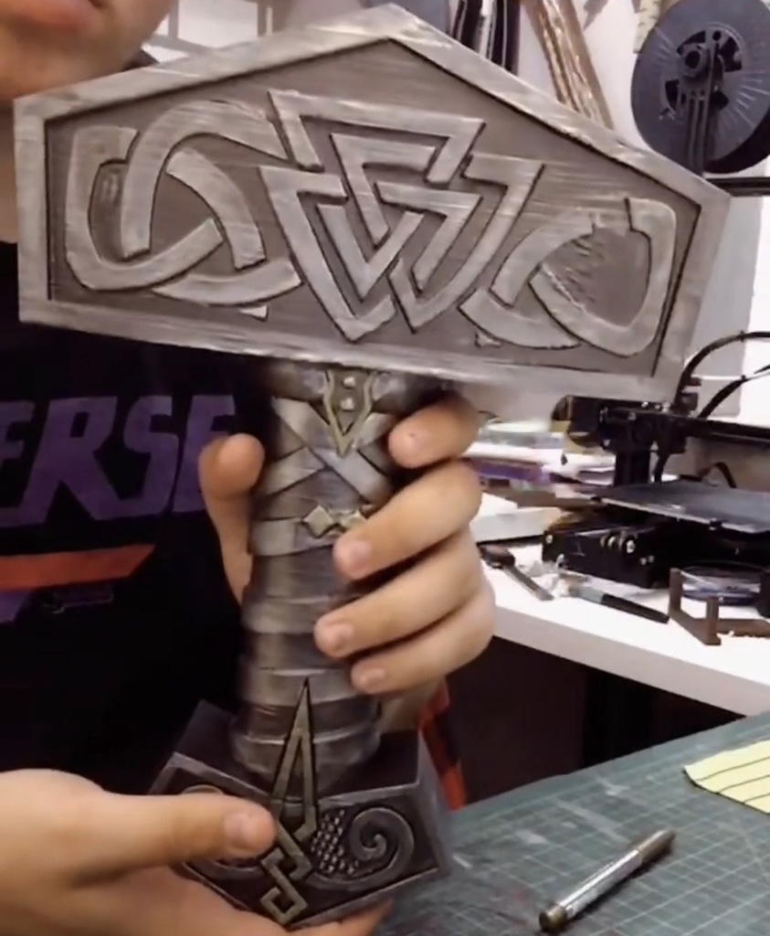 🔨 Mythological Mjolnir・Free 3D File for ・Cults