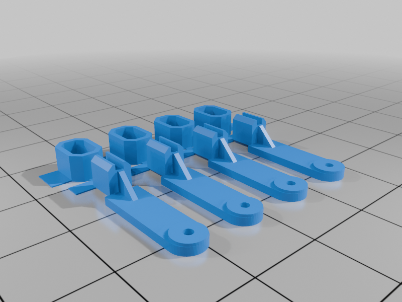 🔒 Servo Push Rod Lock (0.8-1.2mm Wire)・Free 3D File for ・Cults