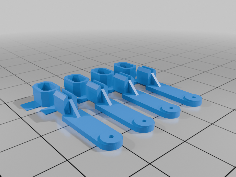 🔒 Servo Push Rod Lock (0.8-1.2mm Wire)・Free 3D File for ・Cults