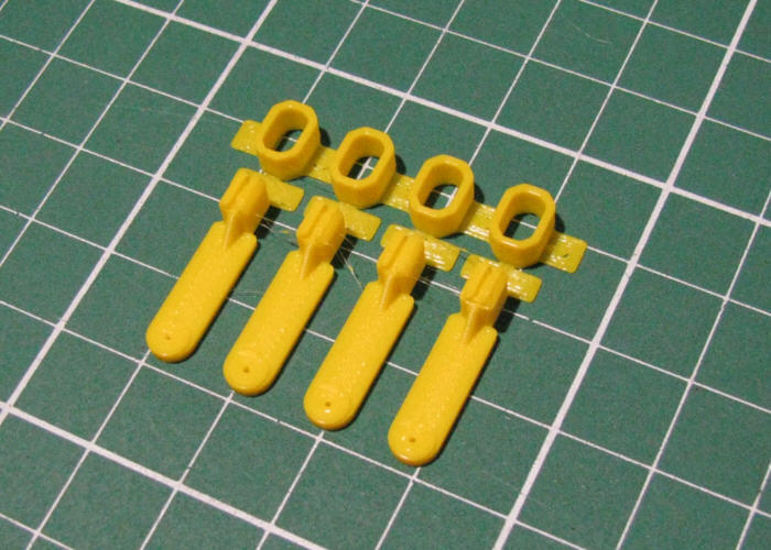 🔒 Servo Push Rod Lock (0.8-1.2mm Wire)・Free 3D File for ・Cults