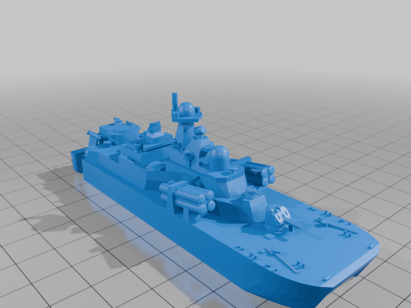 Archivo 3D gratuito Soviet Bora Class Missile Corvette (1/600 and 1/ ...