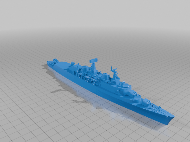 🎲 County Class Destroyer (1/600 and 1/1250)・Free 3D File for ・Cults
