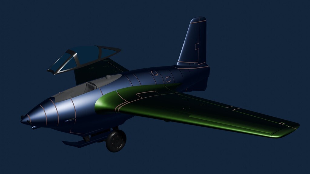 🎲 Messerschmitt Me 163-C Komet (1/144 scale)・Free 3D File for ・Cults