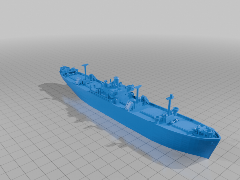 🚢 WW2 Cargo "Liberty" Ship - 1/1250 and 1/600・Free 3D File for ・Cults