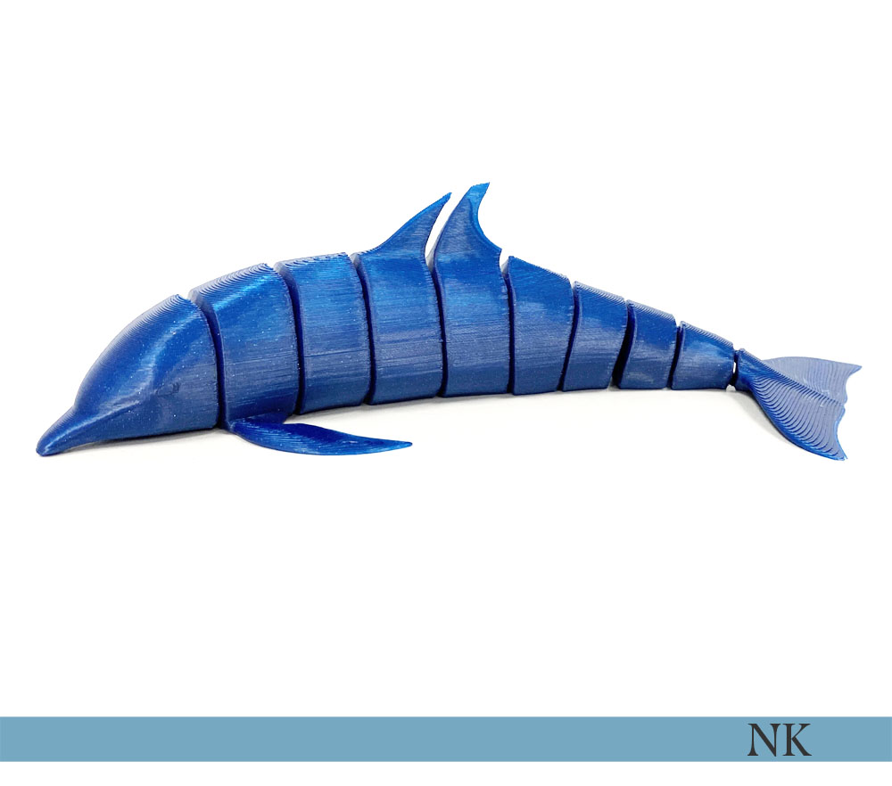 🐬 FLEXI ARTICULATED DOLPHIN・ STL File for ・Cults