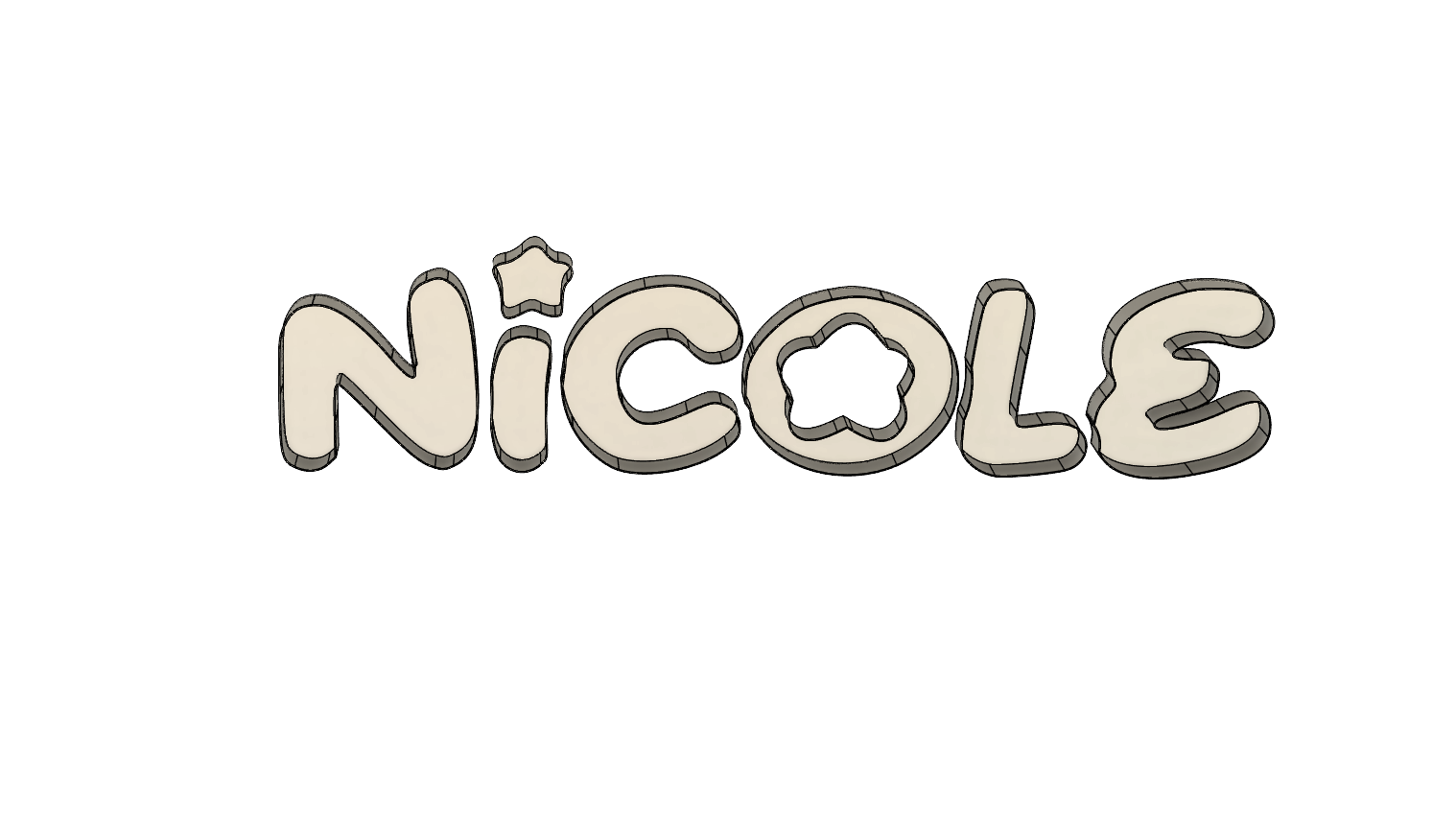 Archivo STL Nicole Nameled 🎨 ・Design para impresora 3D para descargar・Cults