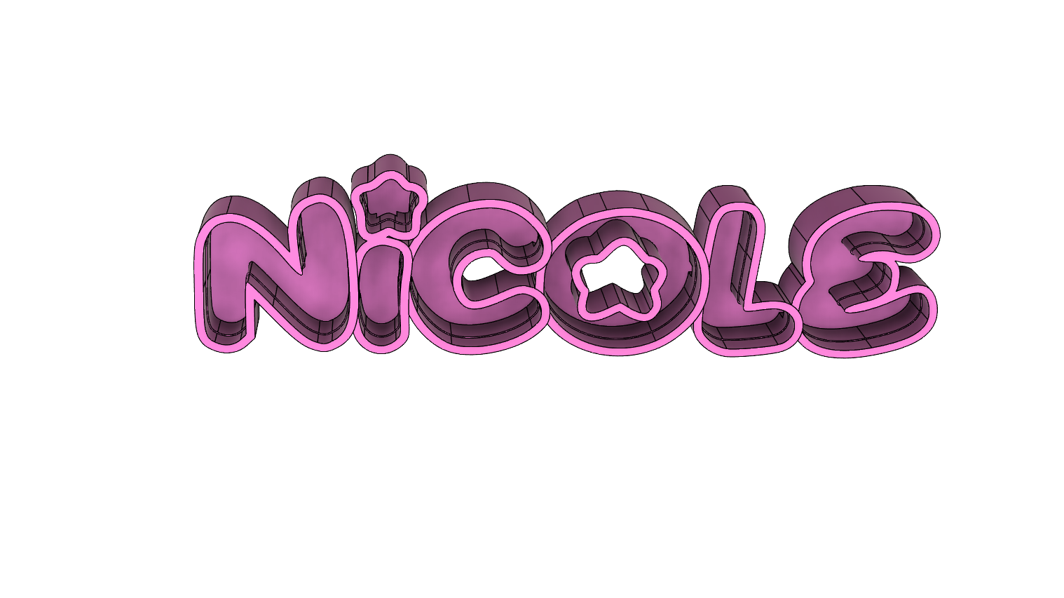 Archivo STL Nicole Nameled 🎨 ・Design para impresora 3D para descargar・Cults