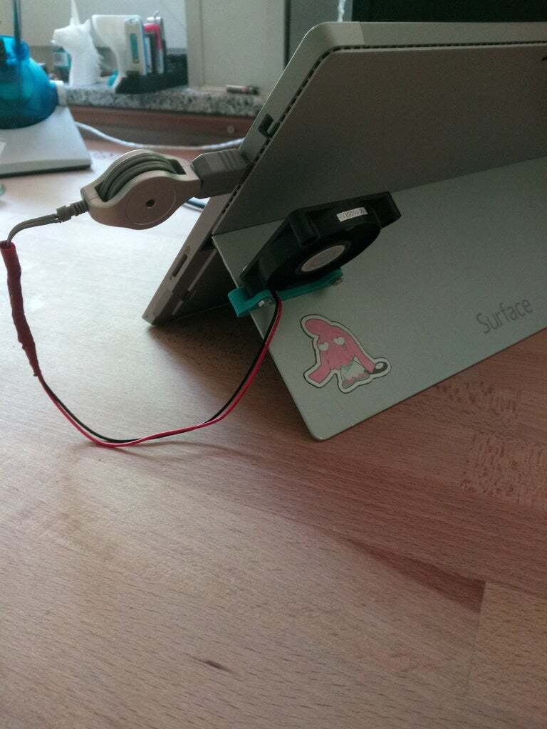 Free STL file Windows Surface Pro 3 cooling fan clip 40mm & 50mm 🔧 ・3D ...