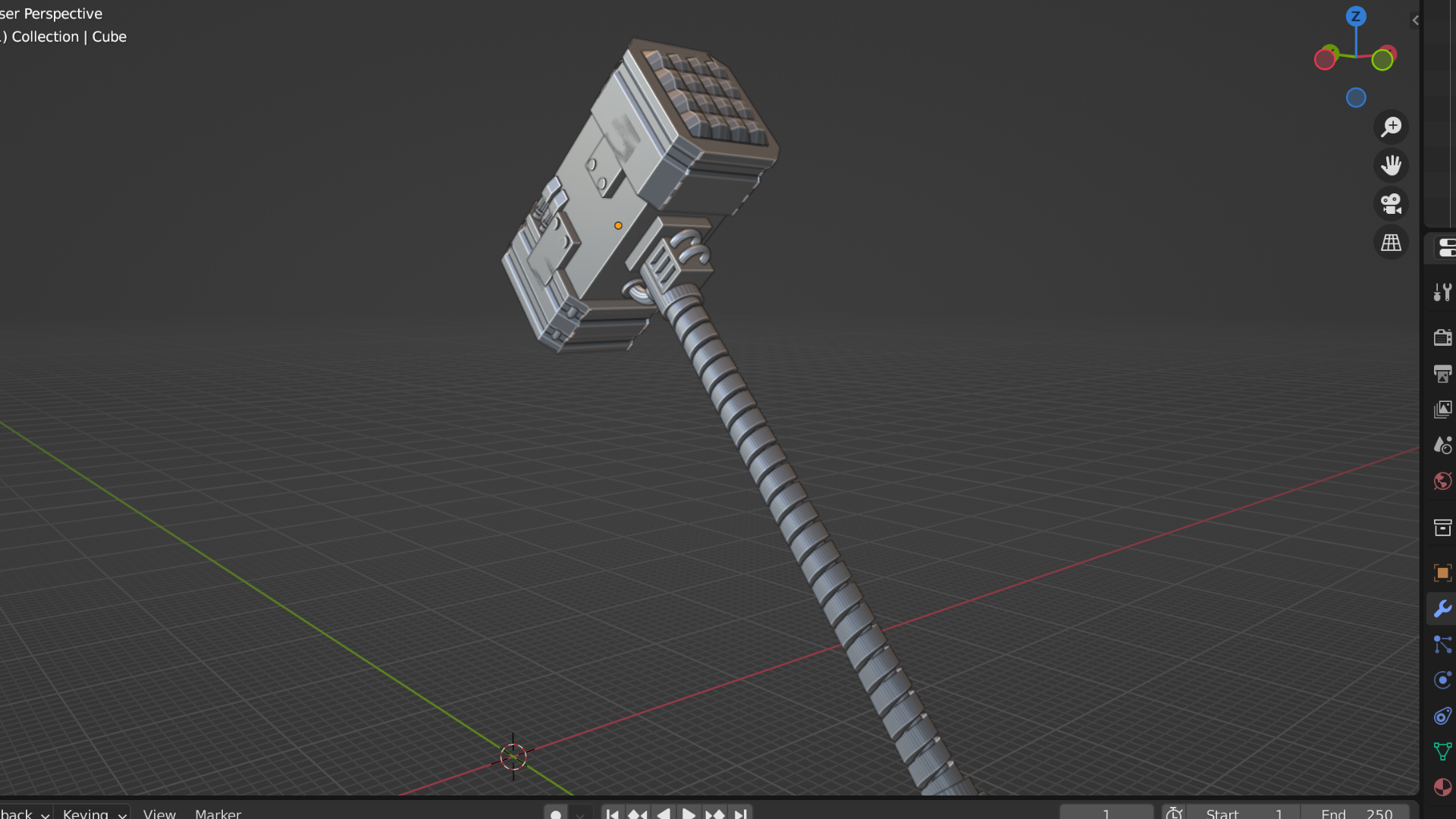 🌩️ Heavy Thunder Hammer・Free 3D File for ・Cults