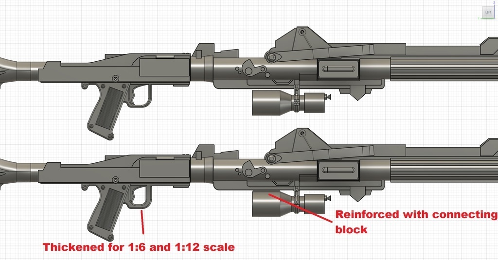 ⭐ Star Wars Revenge of the Sith accurate DC15 A rifle for 1:12 , 1:6 ...