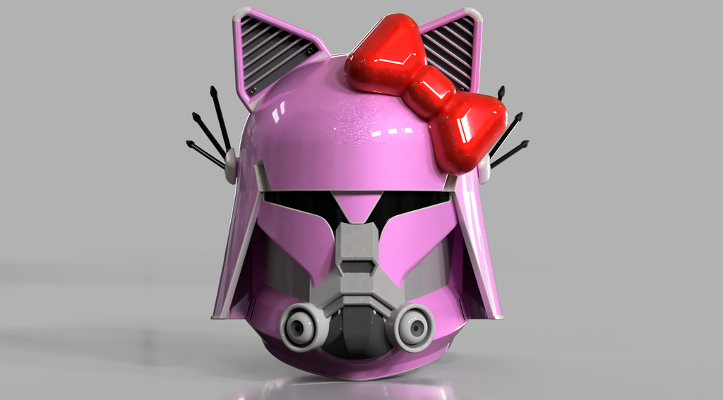🪖 Super Kawaii Neko Torupa Herumetto v4 Comandante Mao・Archivo 3D ...
