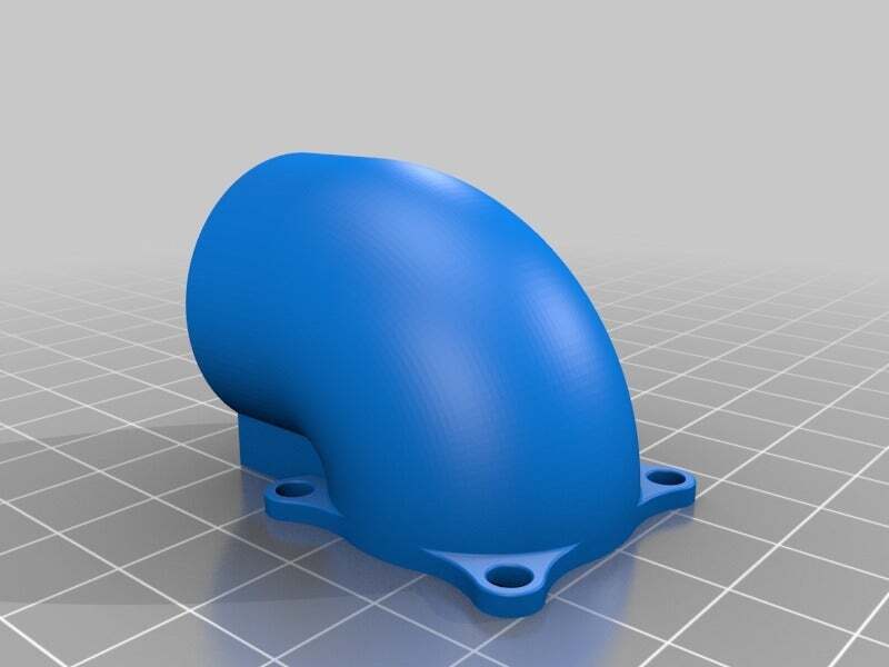Free STL file Fan duct for E3D-V5 30 mm fan 🔧 ・Template to download and ...