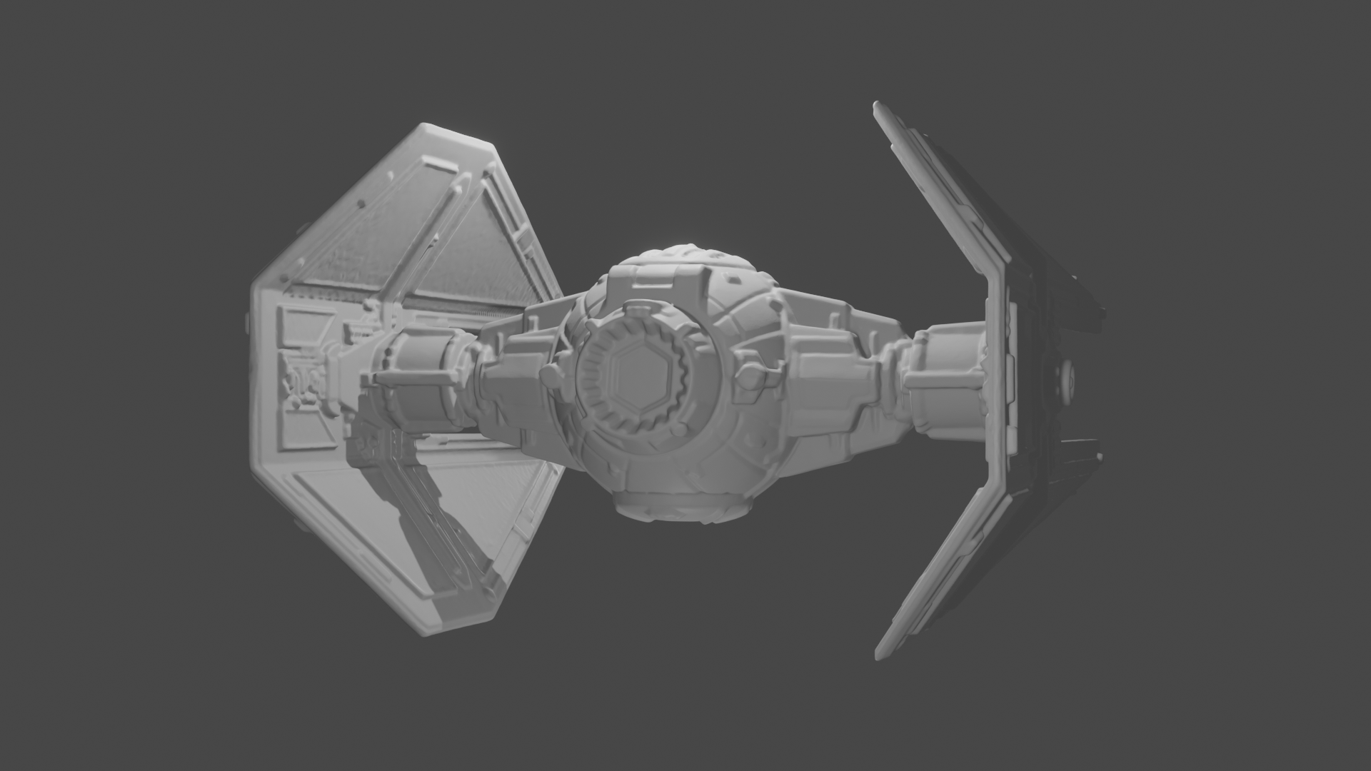 👔 imperial interceptor tie fighter・ STL File for ・Cults