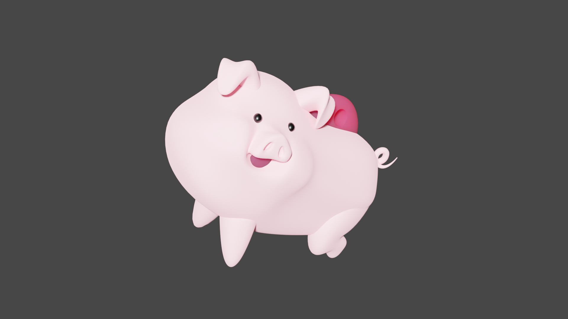 🐖 Waddles Pig Keychain・Free STL File for ・Cults