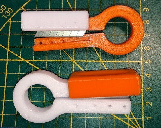 🪢 Filament Cutter - multi angle (90°, 60°, 45°, 30°) - fully printable ...