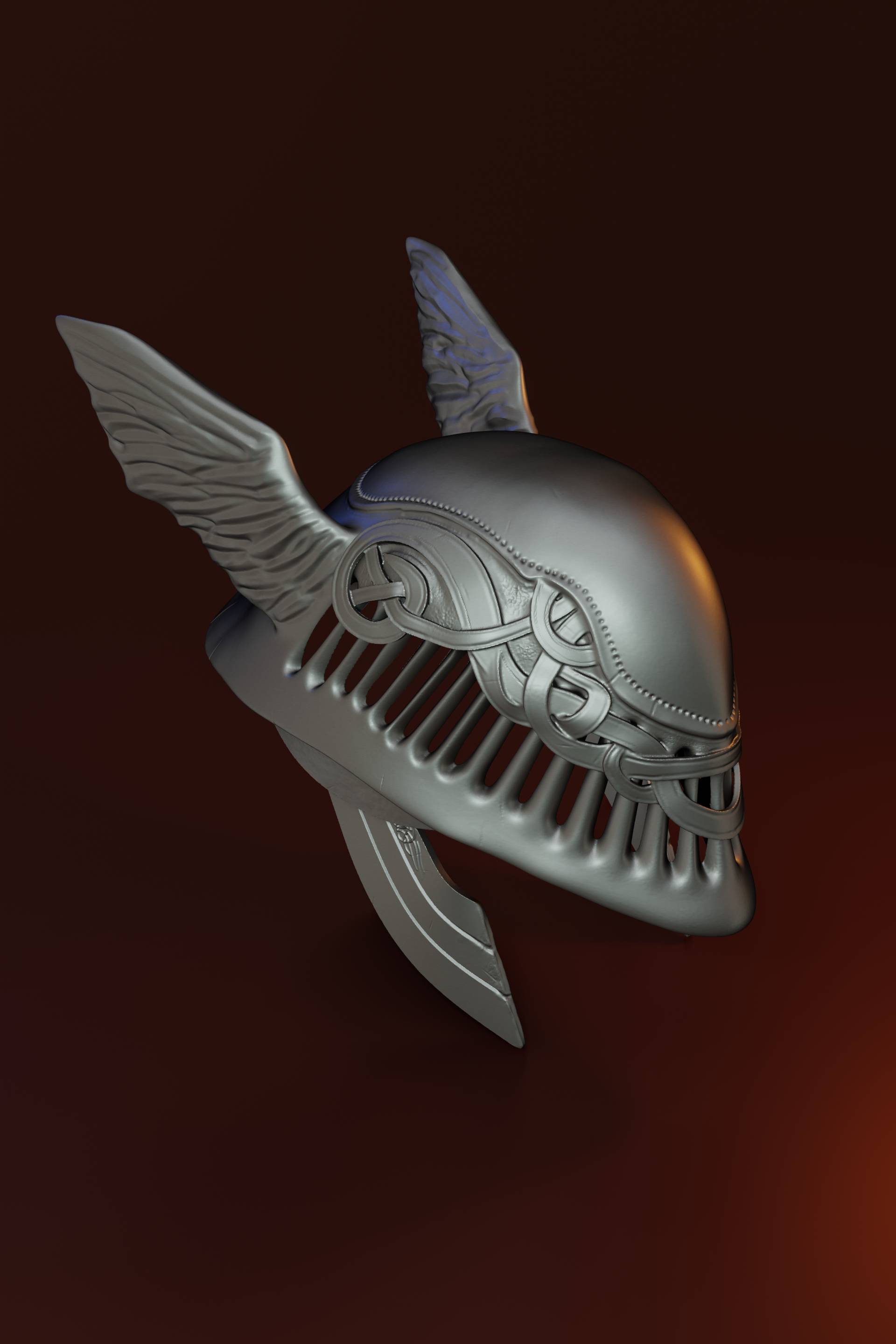 STL file Winged Helmet | Elden Ring | by deltorvik 🪖 ・Model to download ...